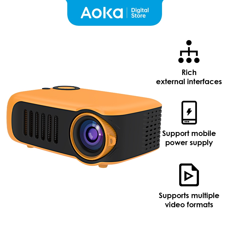 Deli Aoka Mini Projector/Infocus/HD Projector 1080 VS6001 | Shopee ...