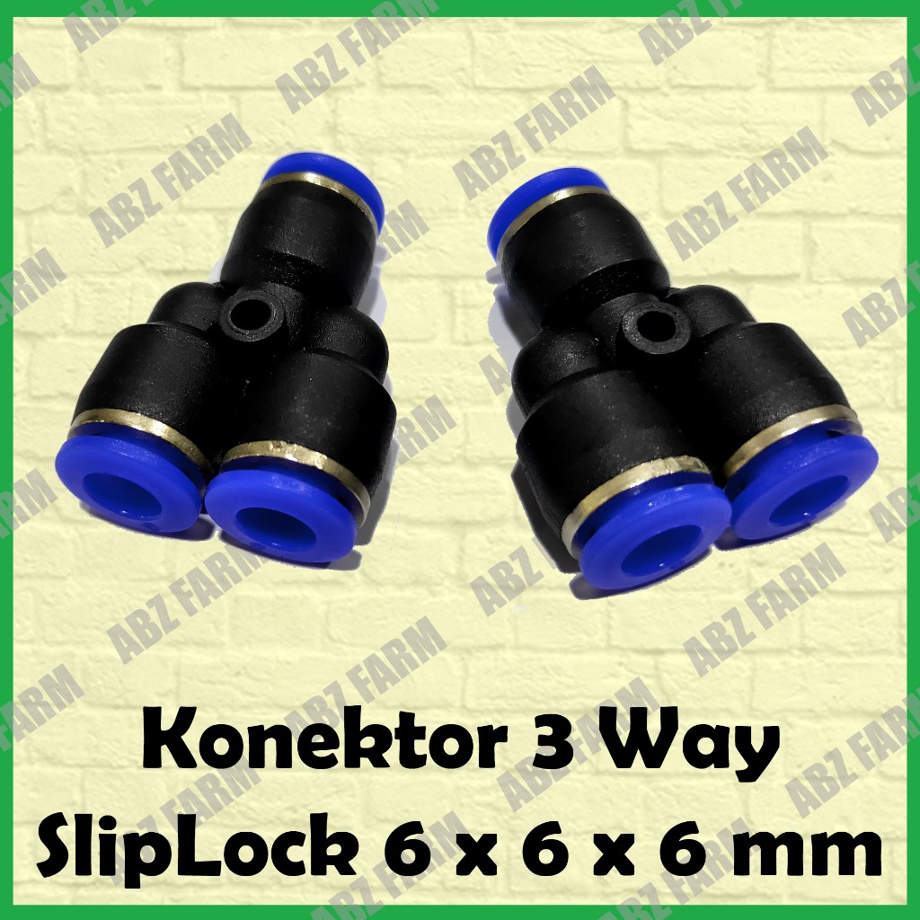 Pneumatic SLIP LOCK FITTINGS BRANCH 3 MODEL Y 6 MM | Shopee Philippines