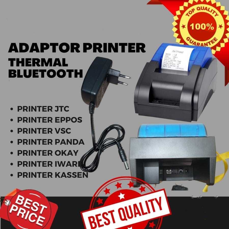 ORIGINAL 9V 2A Thermal Bluetooth Printer Adapter Adapter minipos ...
