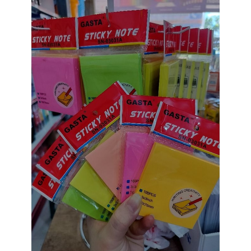 Memo/stick note 3x3 (100 Sheets) | Shopee Philippines