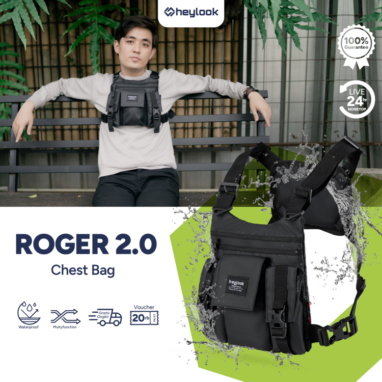 HEYLOOK Official - Chest Bag Roger 2.0 Waterproof Waterproof Chest Bag ...