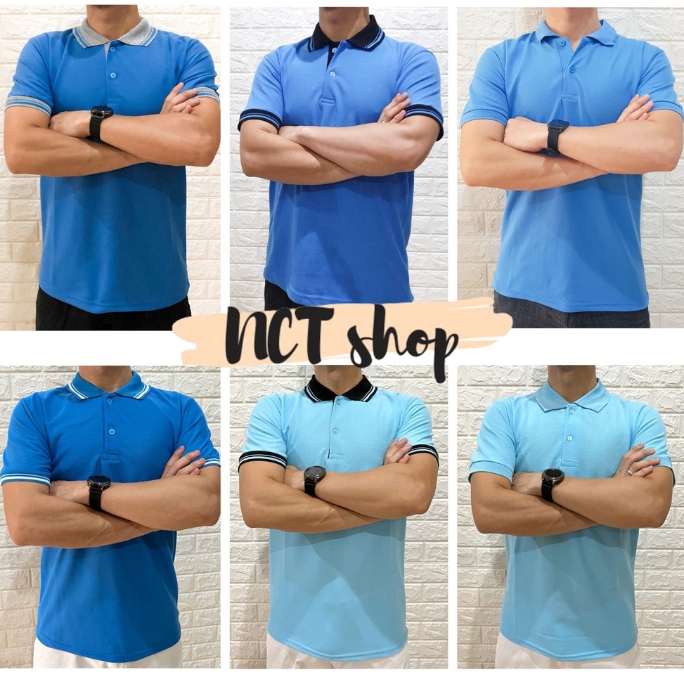 Xpm93 Polo Shirt Blue/PoloShirt/Kaos Collar Polos Combination Unisex ...
