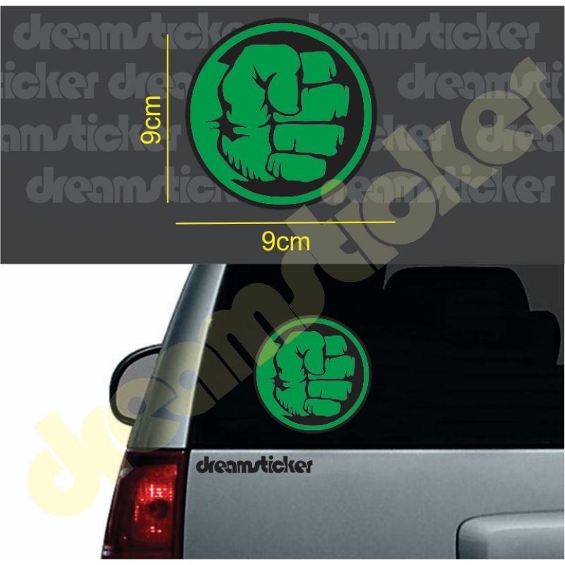 Cutting Sticker Hulk Logo Sticker | Shopee Philippines