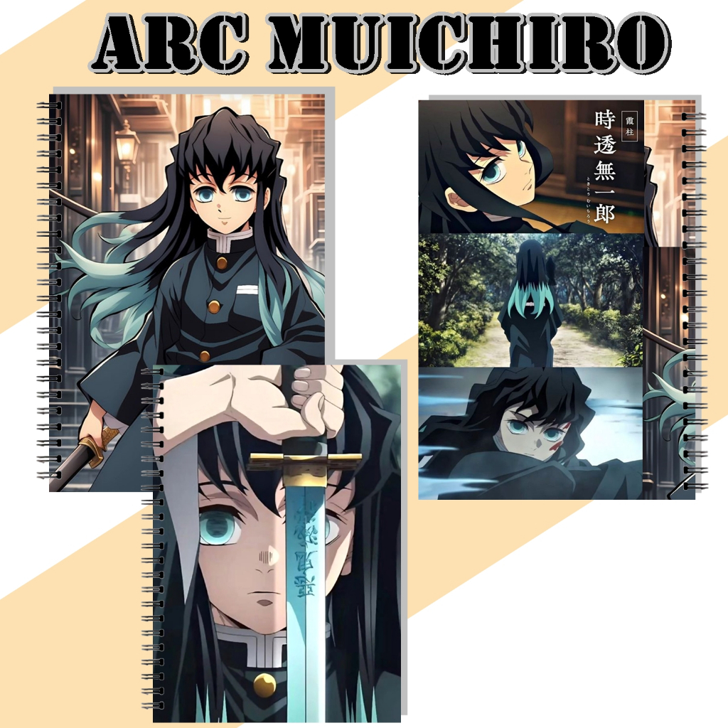 Notebook Arc Muichiro Demon Slayer Book Kimetsu No Yaiba | Shopee ...