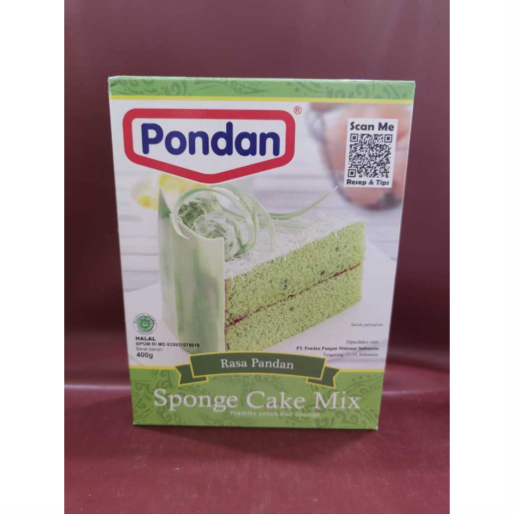 Pondan Sponge Cake Premix Flour 400g - Pandan / Chocolate Sponge Cake ...