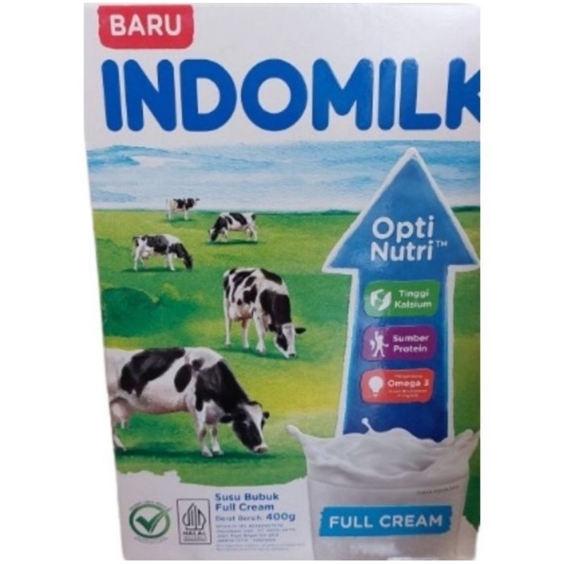 Indomilk Full Cream Instant / Chocolate Milk Powder {400Gr} | Shopee ...