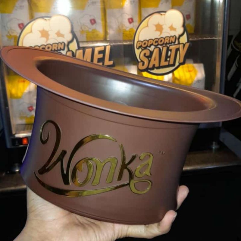 Wonka Hat CGV Bucket Popcorn Official Movie Merchandise Willy Wonka ...