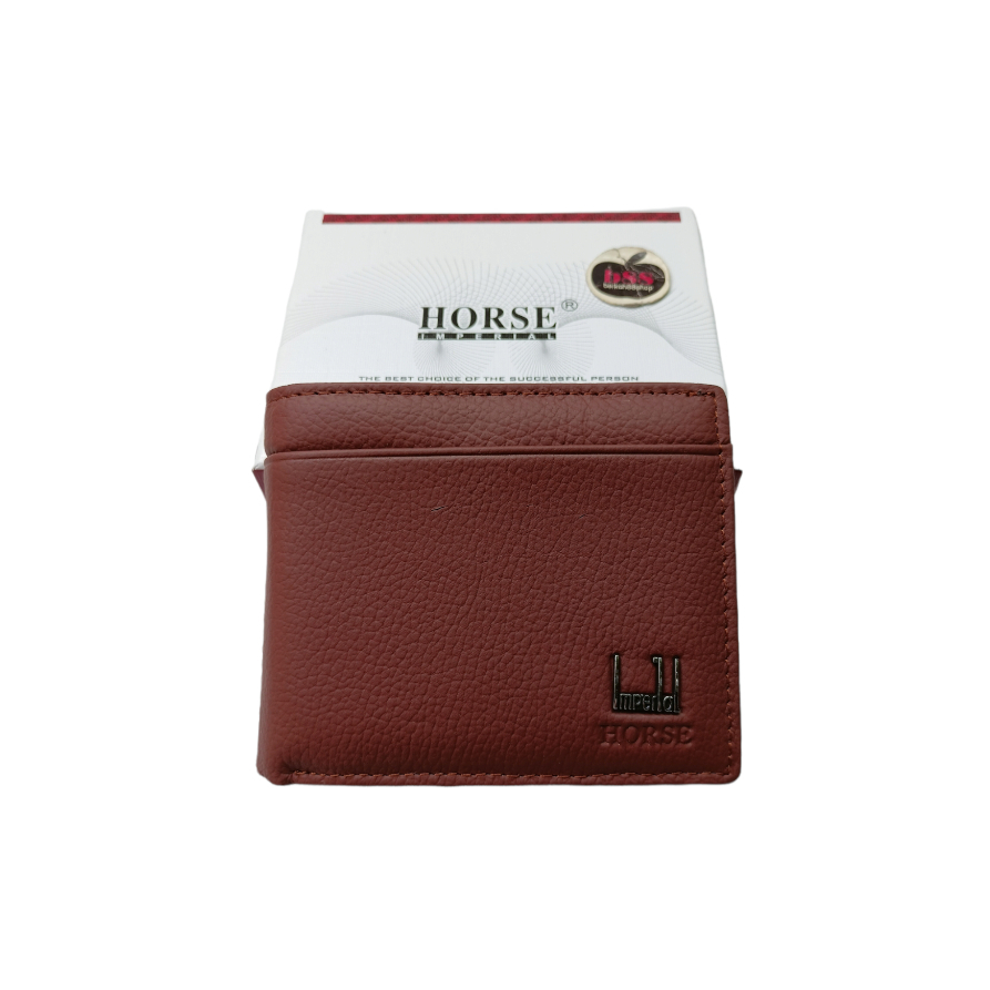 Genuine Cowhide Wallet, Plain Folding Leather Wallet, Men's Wallet ...