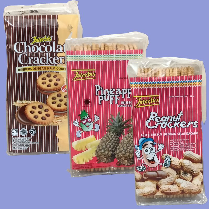INTERBIS Peanut Crackers, Pineapple & Chocolate Peanut Biscuits 268 gr ...
