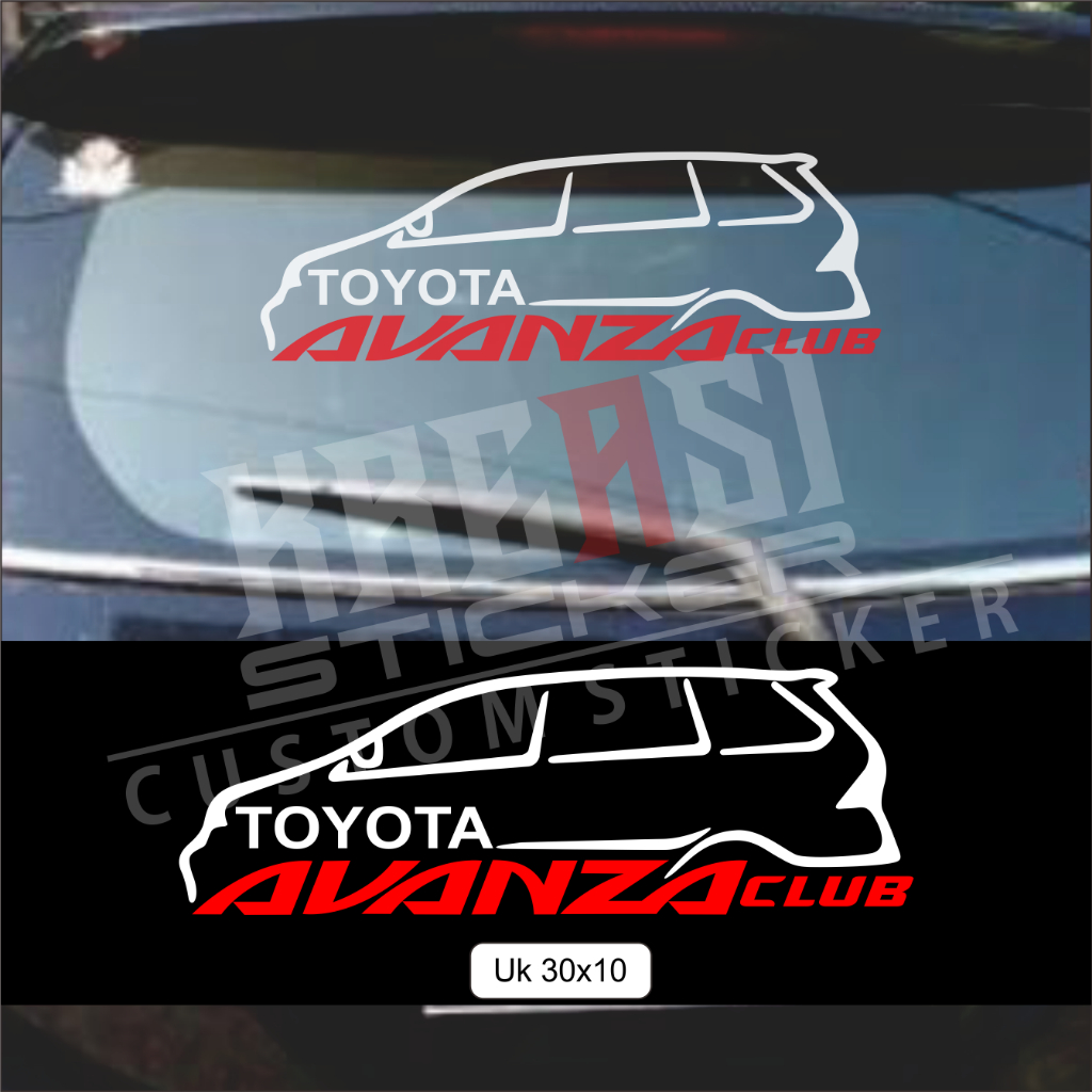 AVANZA CLUB STICKER AVANZA CLUB CAR STICKER | Shopee Philippines
