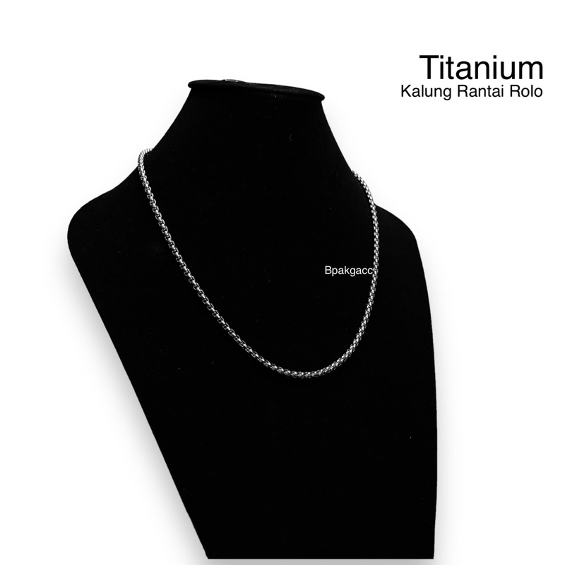 Stainless Steel Titanium Men's Necklace | Cool Boys Rolo Chain Necklace ...