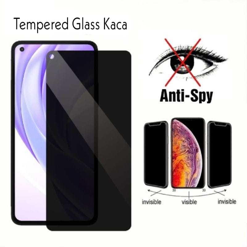 TEMPERED GLASS PRIVACY ANTI SPY GLASS FOR OPPO + Packing Cardboard and ...
