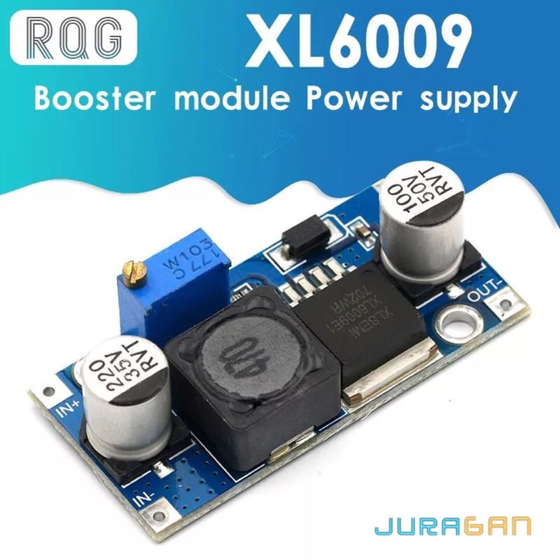 Xl6009 DC-DC ADJUSTABLE STEP UP POWER CONVERTER MODULE 3V-32V TO 5V-35V 4A MAX | Shopee Philippines
