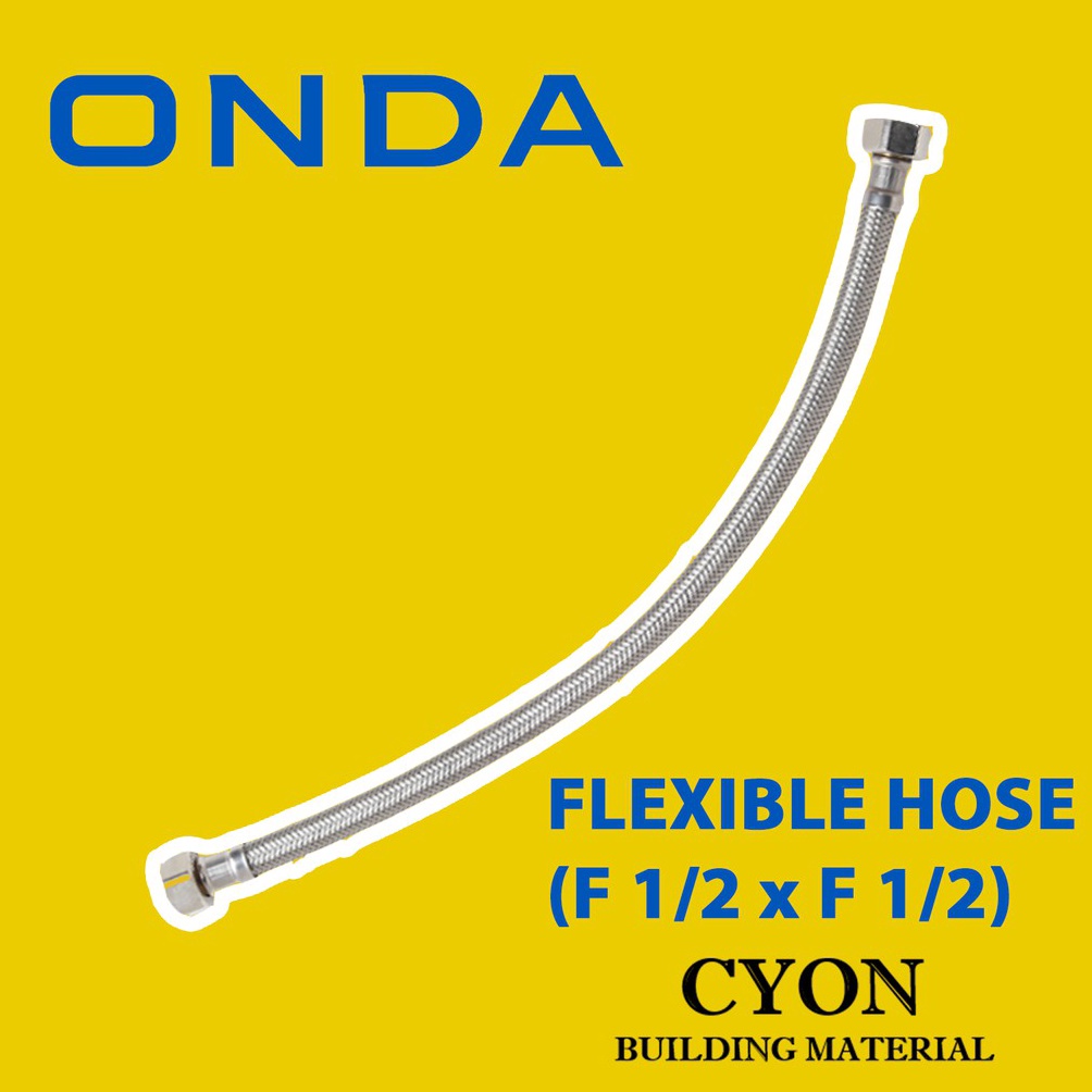 For Sale ONDA FLEXIBLE HOSE (F 1/2 X F 1/2) 25 30 35 40 45 50 CM (FLEXIBLE HOSE) PMP | Shopee ...