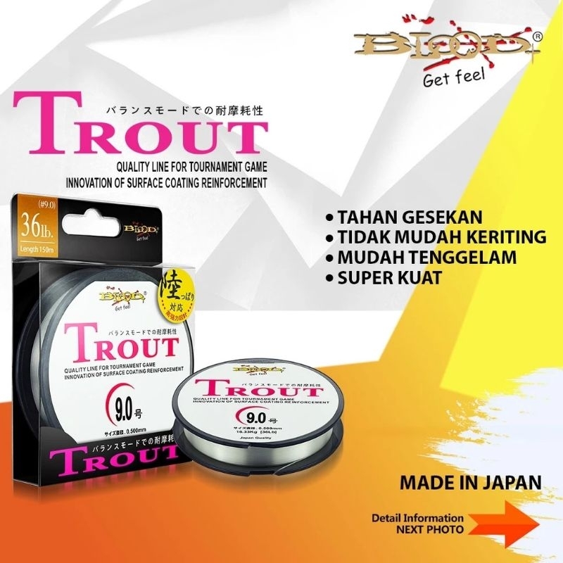 150 METERS TROUT BLOOD STRINGS | Shopee Philippines