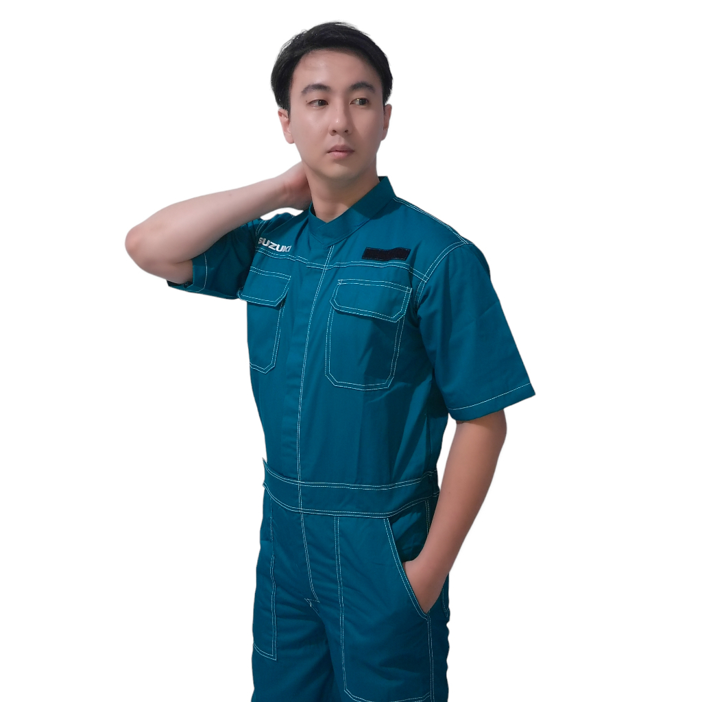 KEMEJA Suzuki men's workshop wearpack uniform, cool safety mechanic ...