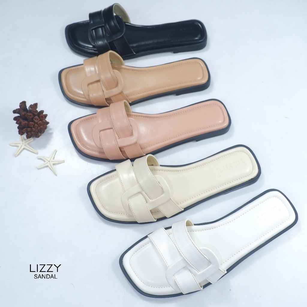 Lizzy raja.kpop Women's Flat Teplek Sandals | Shopee Philippines