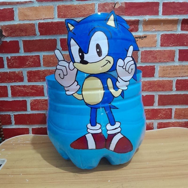 SONIC character pot from 15 liter li mineral gallon | Shopee Philippines