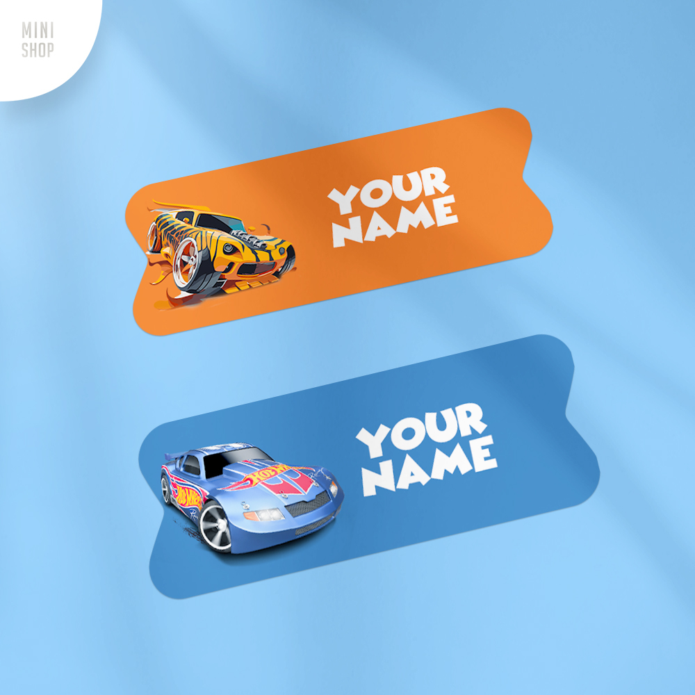 HOTWHEELS Custom Waterproof Hot Wheels Name Stickers (Hot Wheels Car ...