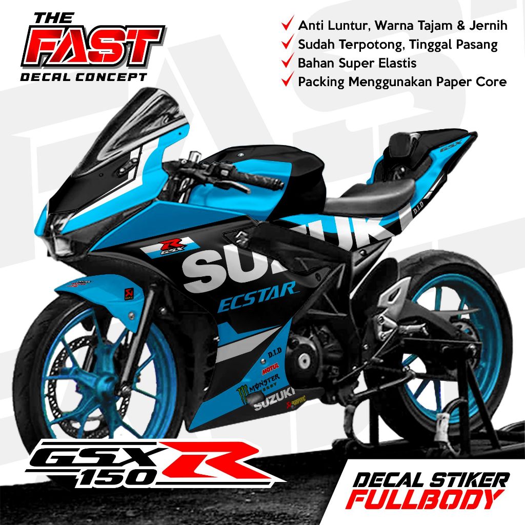 Full Body GSX Livery Motorcycle Decal - Fullbody GSX Livery Sticker ...