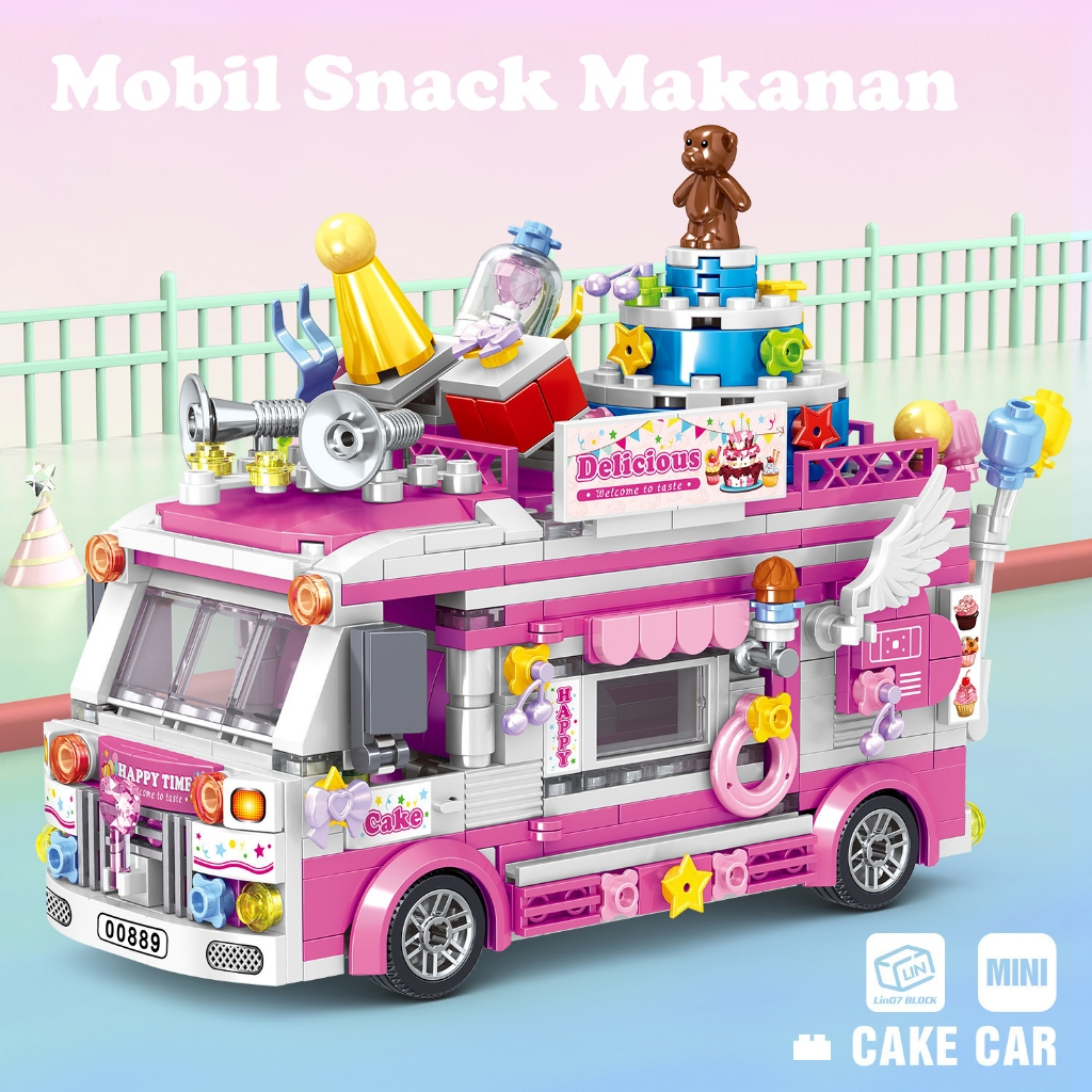 Lego Food Cars Food Trucks Assemble Lego Food DIY Cars / Children's ...