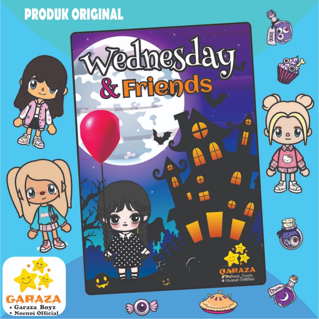 Paperdoll Wednesday Edition full laminated Children's Educational Book | Shopee Philippines