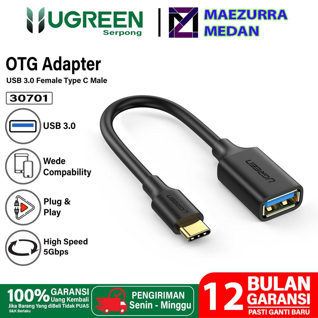 UGREEN OTG USB Type C To USB 3.0 Adapter Converter 5Gbps | Shopee ...
