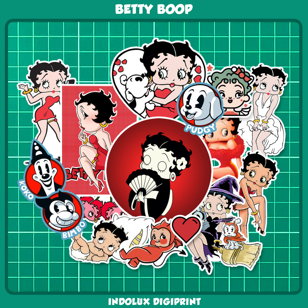 Betty Boop Sticker 39pcs Sticker Girls Modern Cartoon Waterproof ...