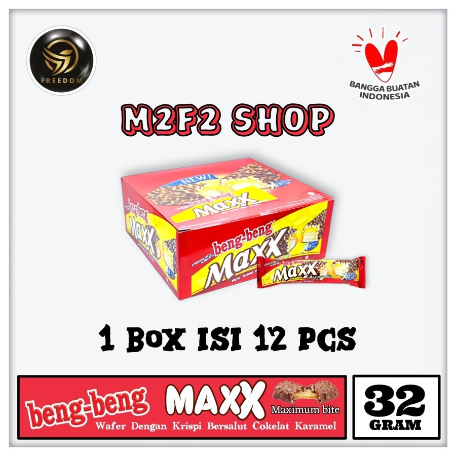 Beng-beng Maxx Wafer Caramel Crispy Chocolate - 32gr (1Box Packaging ...