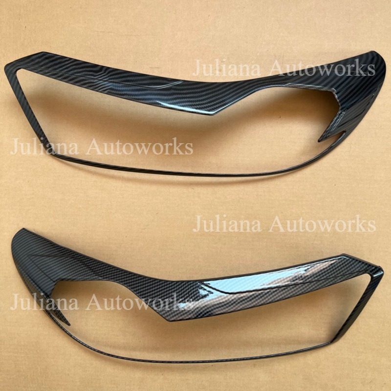 All New Brio Carbon Headlight Garnish 2018-2022 | Shopee Philippines