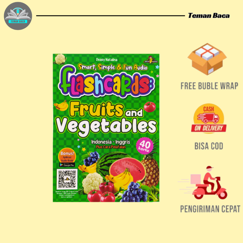 Flashcards SMART SIMPLE AND FUN FLASHCARD FRUITS & VEGETABLES AUDIO ...
