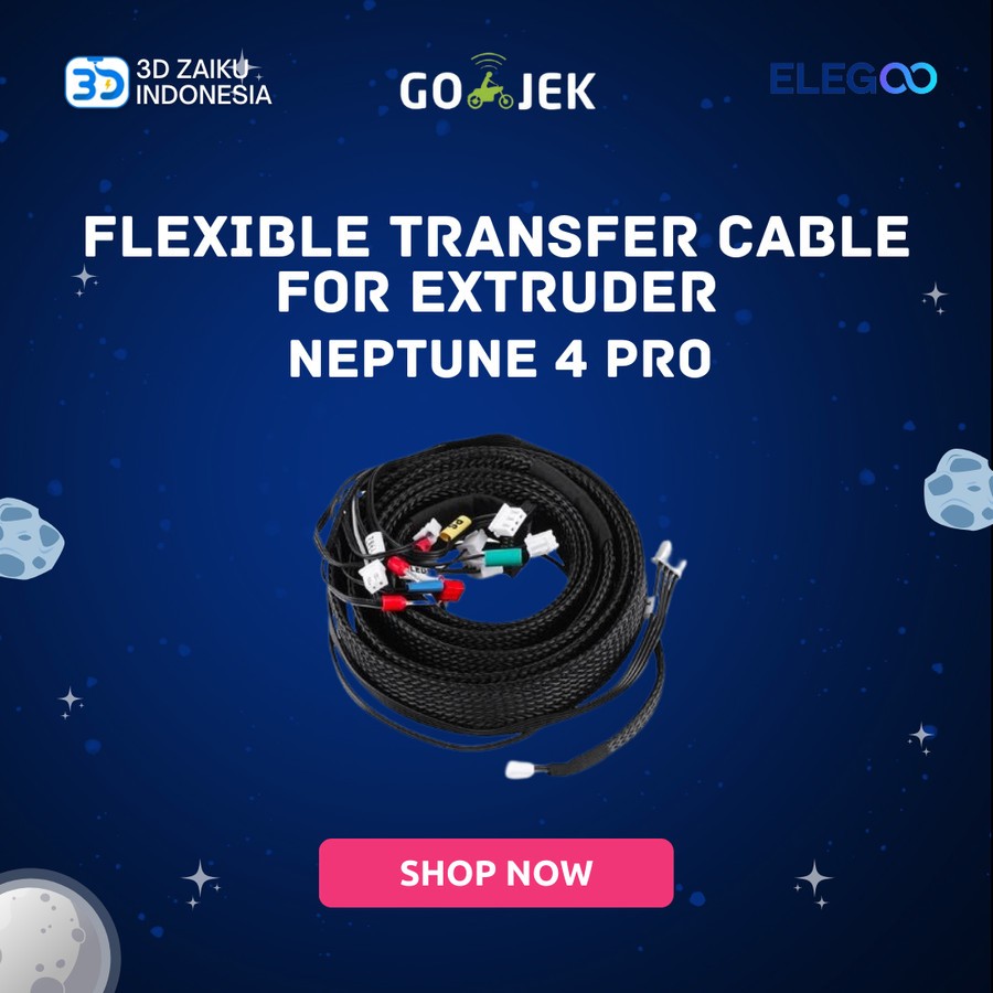 Original ELEGOO Neptune 4 Pro Flexible Transfer Cable for Extruder ...