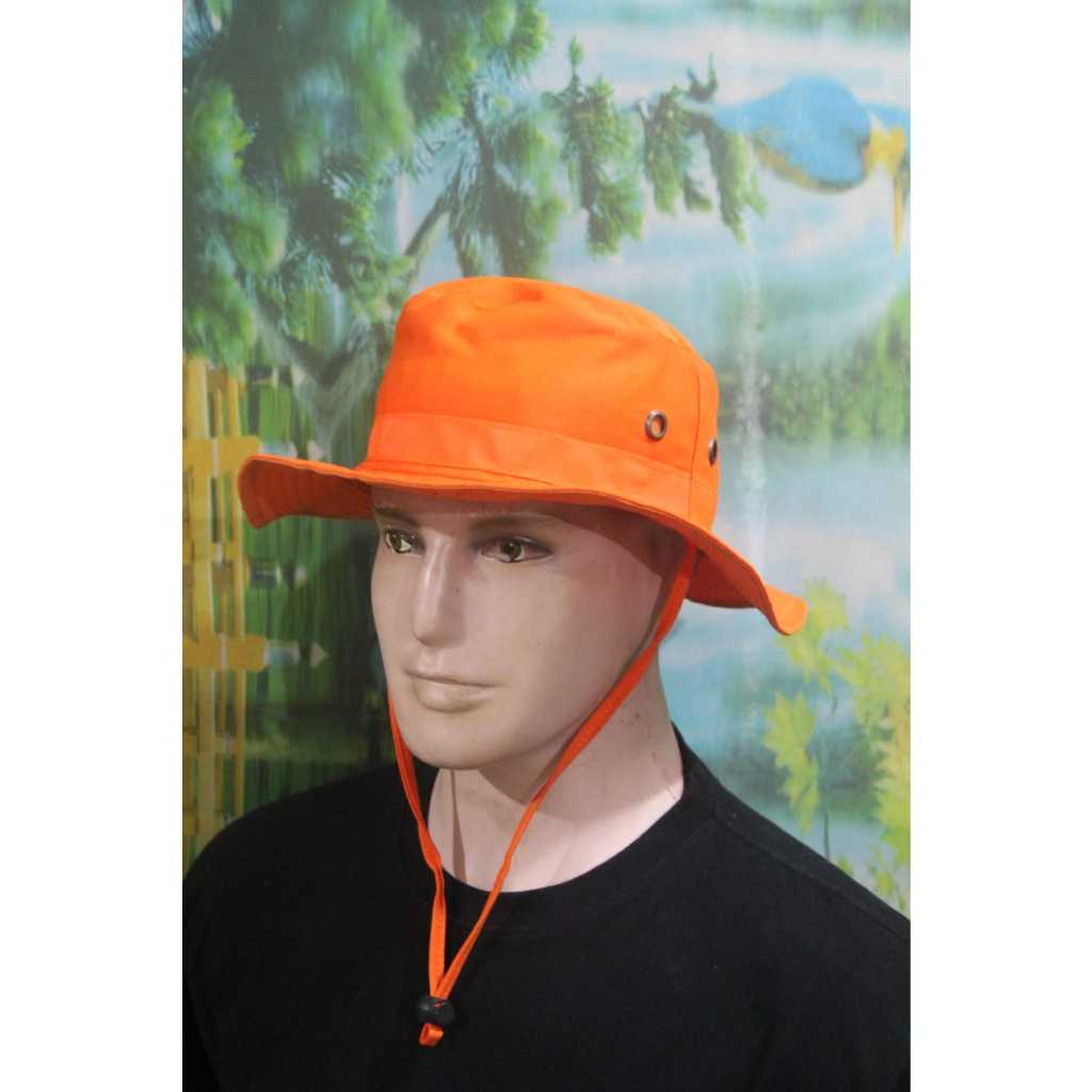 Jungle HAT MOUNTAIN HAT MOUNTAIN CLIMBING BUCKET FOREST HAT (ORANGE ...
