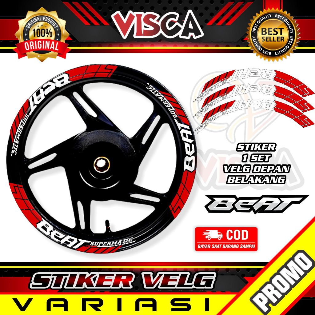Rim Stickers - Wheel Stickers - Rim Cutting Stickers - Honda Beat Wheel ...