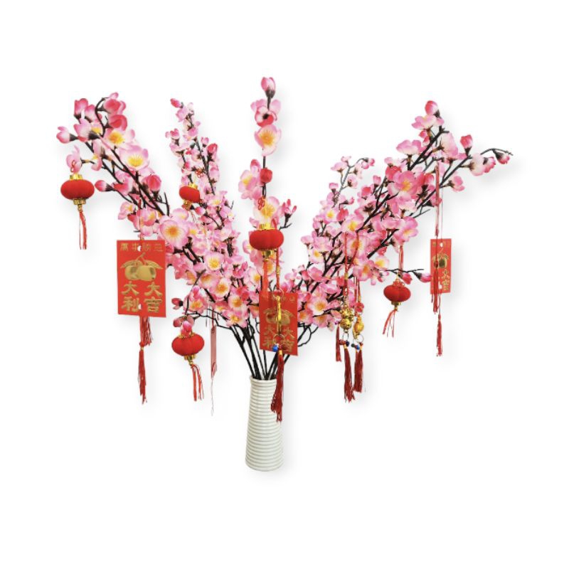Chinese New Year Tree Size 60cm Complete with DECORATIONS / Angpao ...