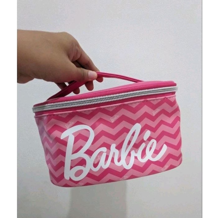 Ready Miniso Barbie Tas Pouch Makeup Bag Pink | Shopee Philippines