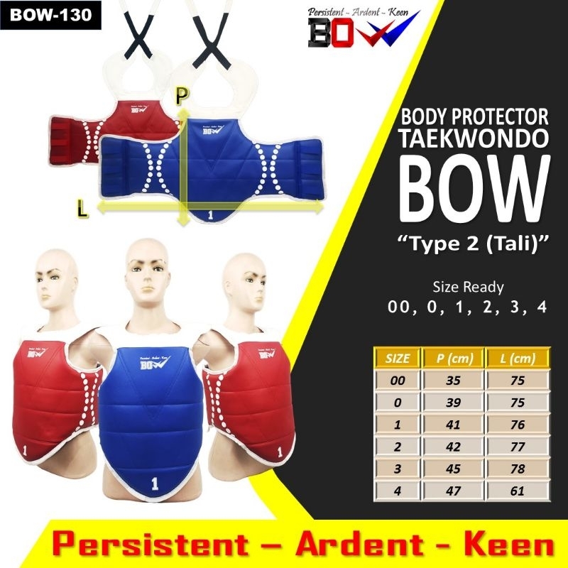 Taekwondo Body Protector Hogu Hugo CHEST Body Protector BOW | Shopee ...