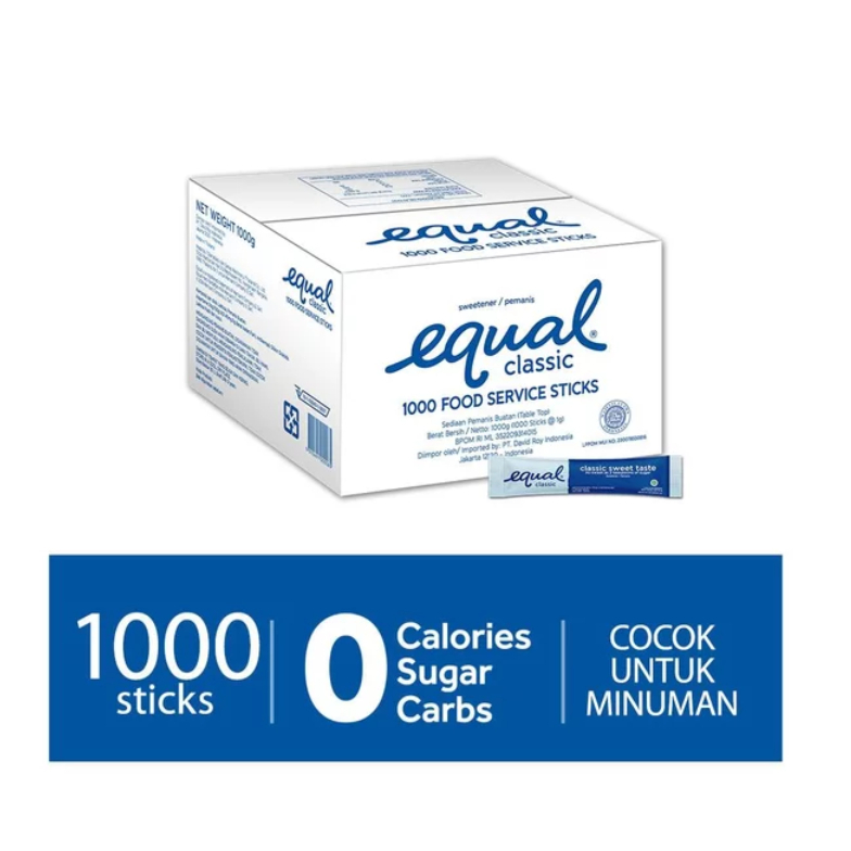 Equal Classic 1000 Sticks (Zero Calorie Sugar Sweet) | Shopee Philippines