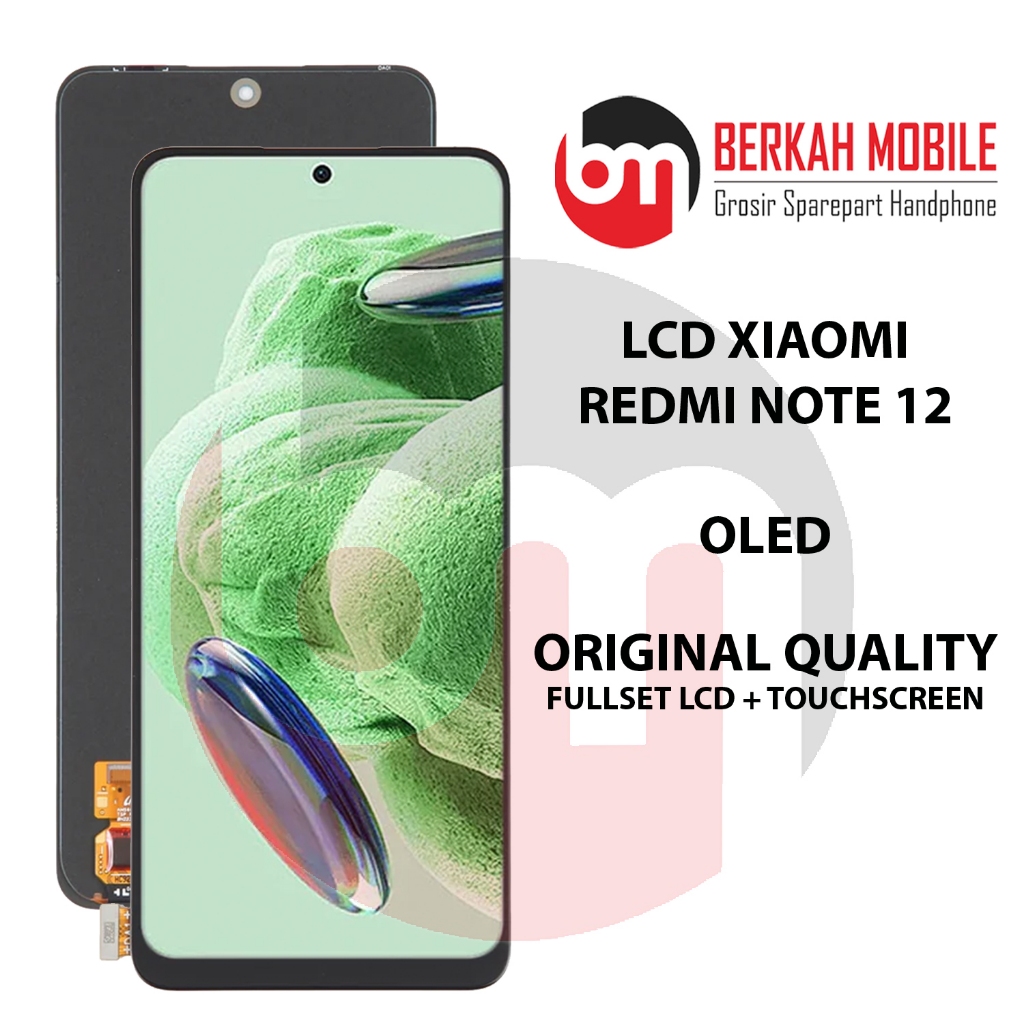 Lcd Xiaomi Redmi Note 12 OLED Fingerprint Active Fullset Touchscreen ...