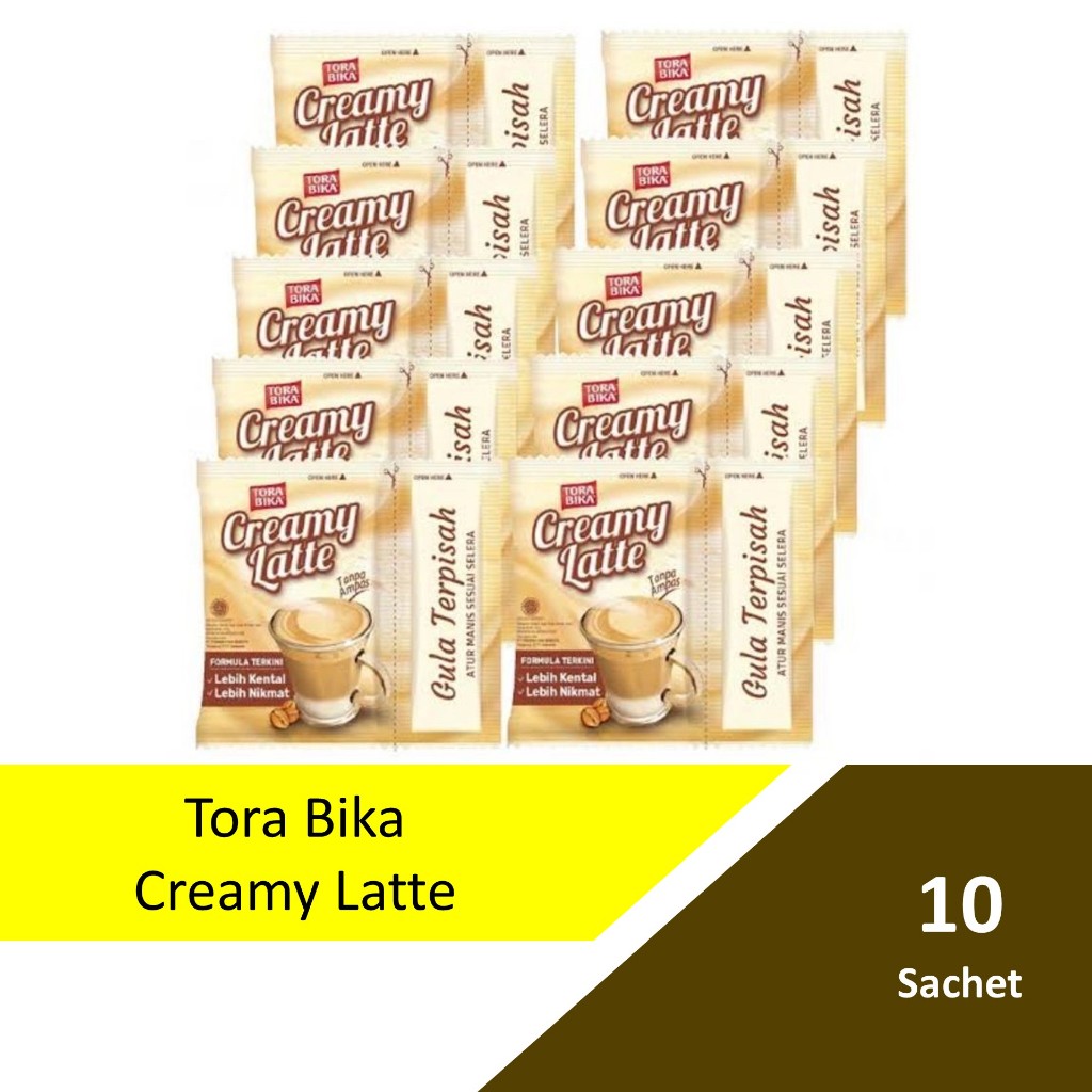 Tormecca Creamy Latte Separate Sugar 1dozen Contents 10x25g | Shopee ...