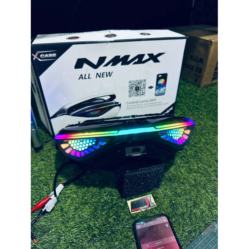 Rear STOP LAMP NMAX NEW 2020 2021 RGB HP ANDROID/IOS RUNNING SEIN ...