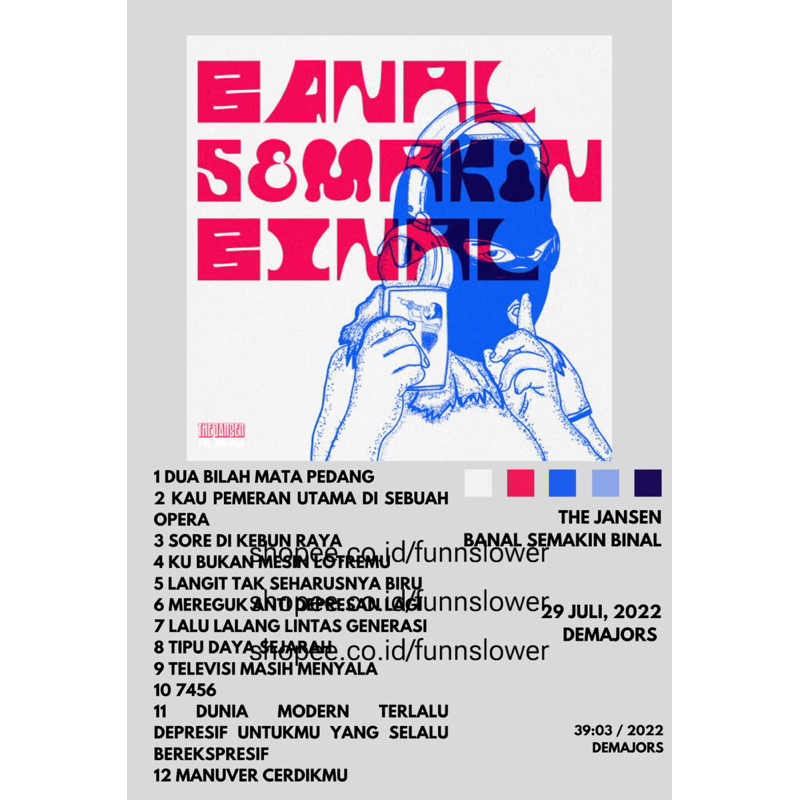 Poster Album/Single/EP Banal Is Getting Bigger - The Jansen | Shopee ...