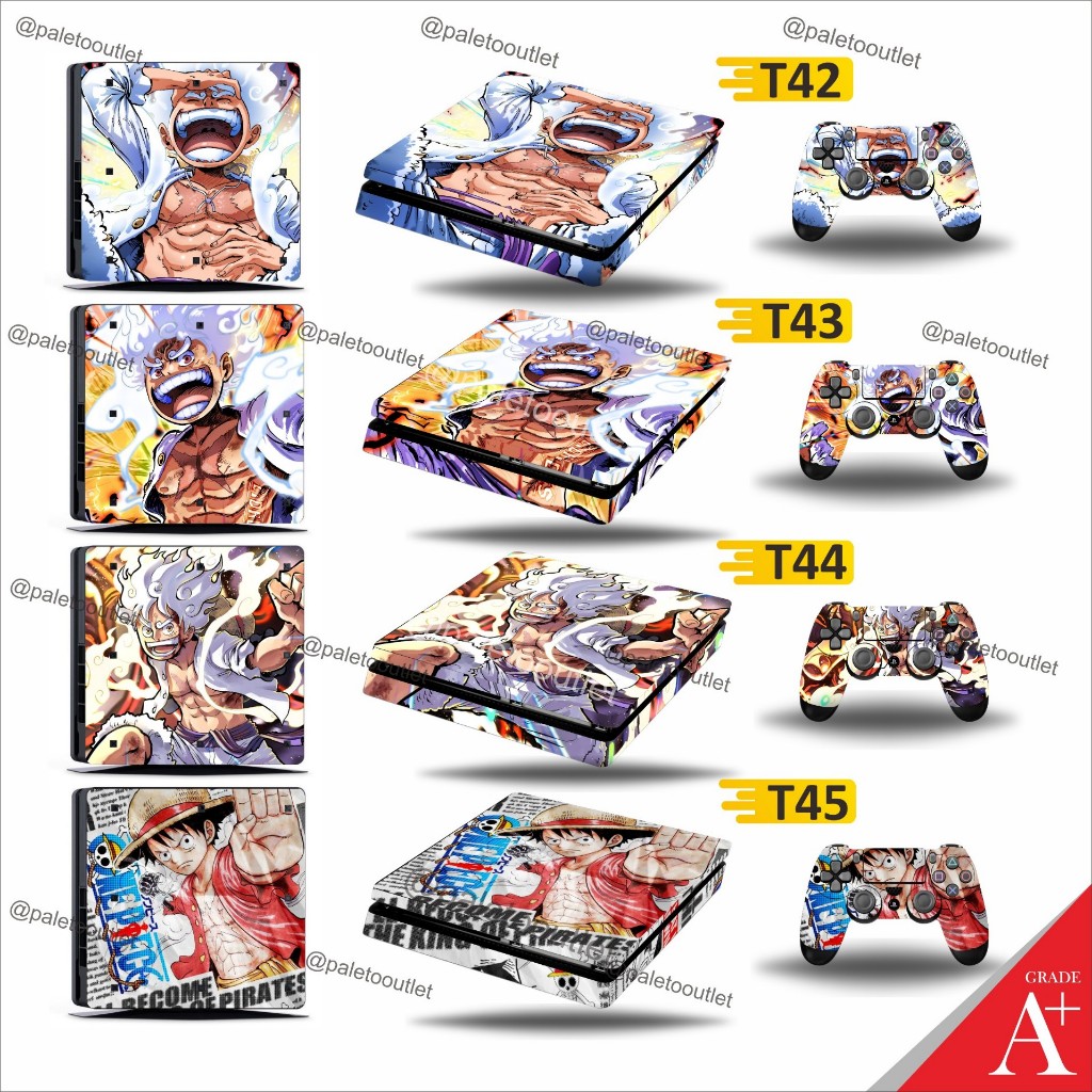 Garskin Ps4 Fat Slim Pro Sticker Luffy Gear 5 Motif Onepiece Can Be ...