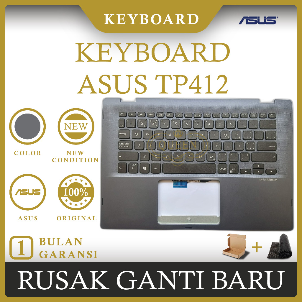 Original ASUS Vivobook 14 Flip TP412 LAPTOP FRAME KEYBOARD | Shopee ...