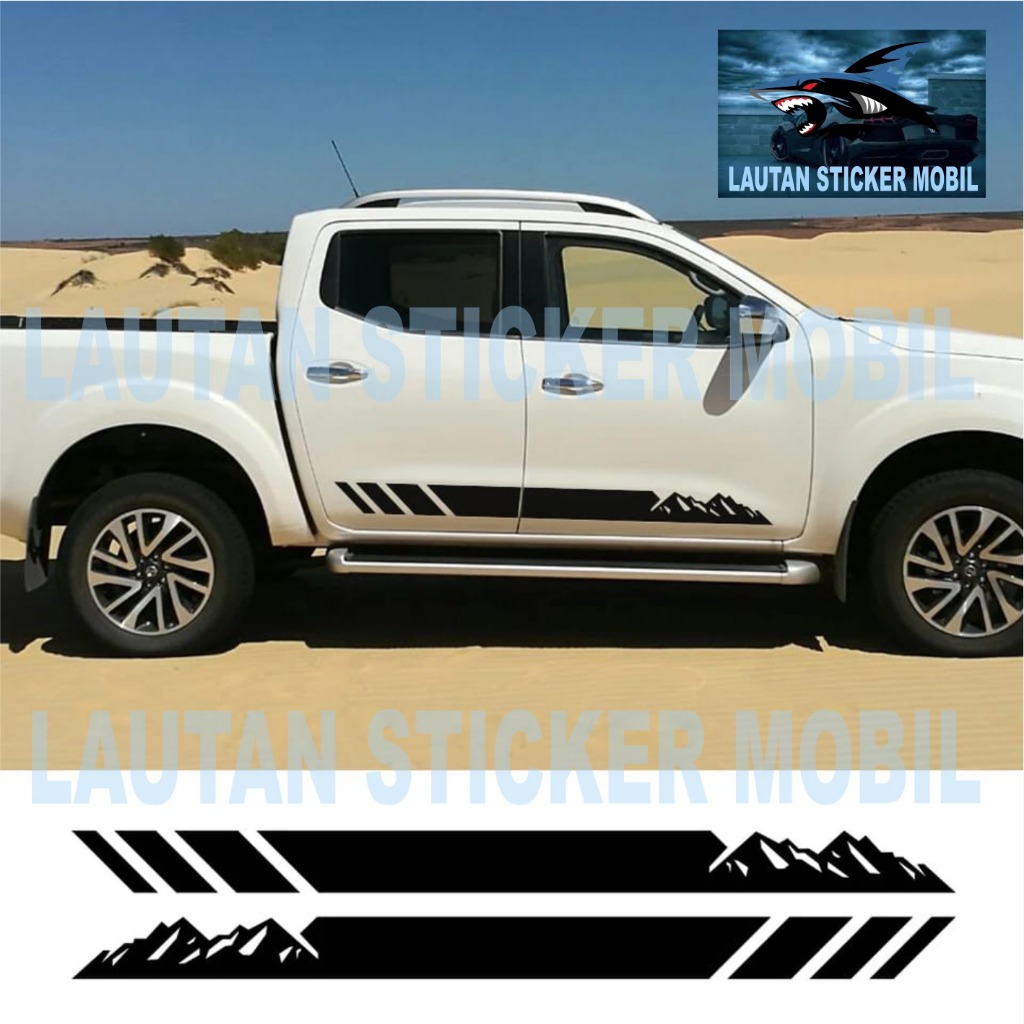 Cutting sticker mpbil navara stiket list plain without writing navara ...