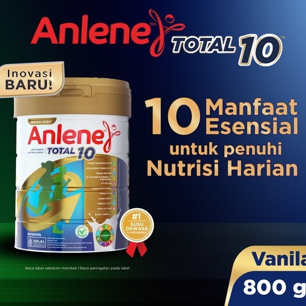 Anlene Total 10 Vanilla Adult Milk Powder 800g | Shopee Philippines