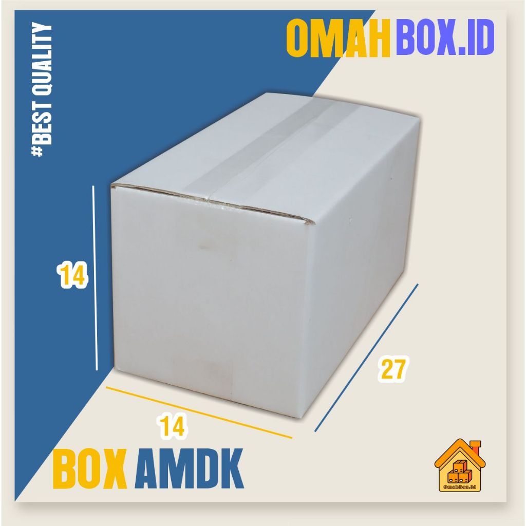 PUTIH White amdk cardboard box 120ml x24 | 27x14x14 cm box of mineral ...