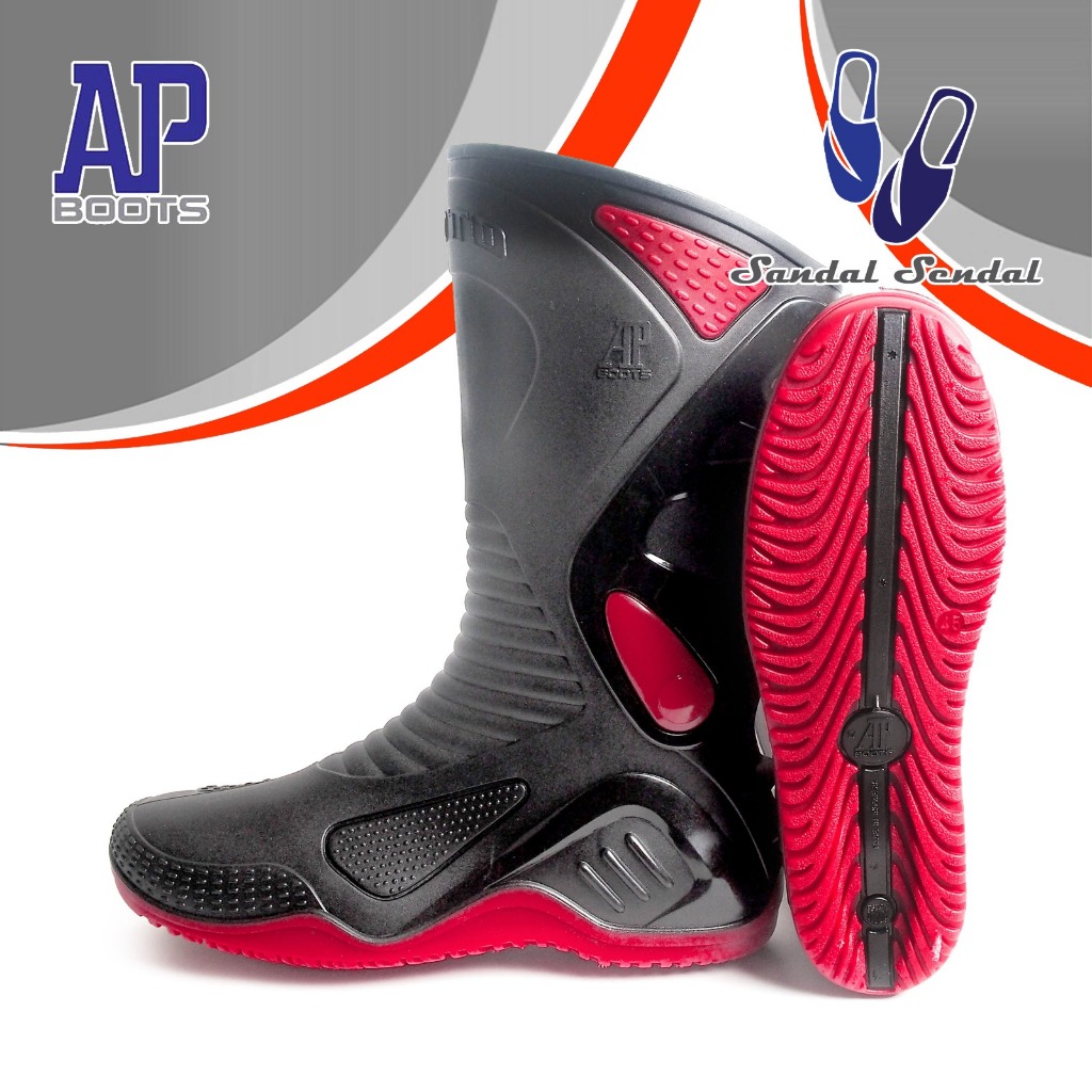 LOKAL High Boots AP Moto 2 AP Boots Local Rubber Waterproof Slip ...