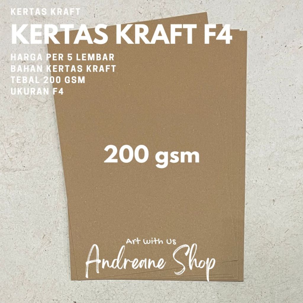 Samson Paper/ Kraft Paper F4 200 gsm (5 sheets) | Shopee Philippines