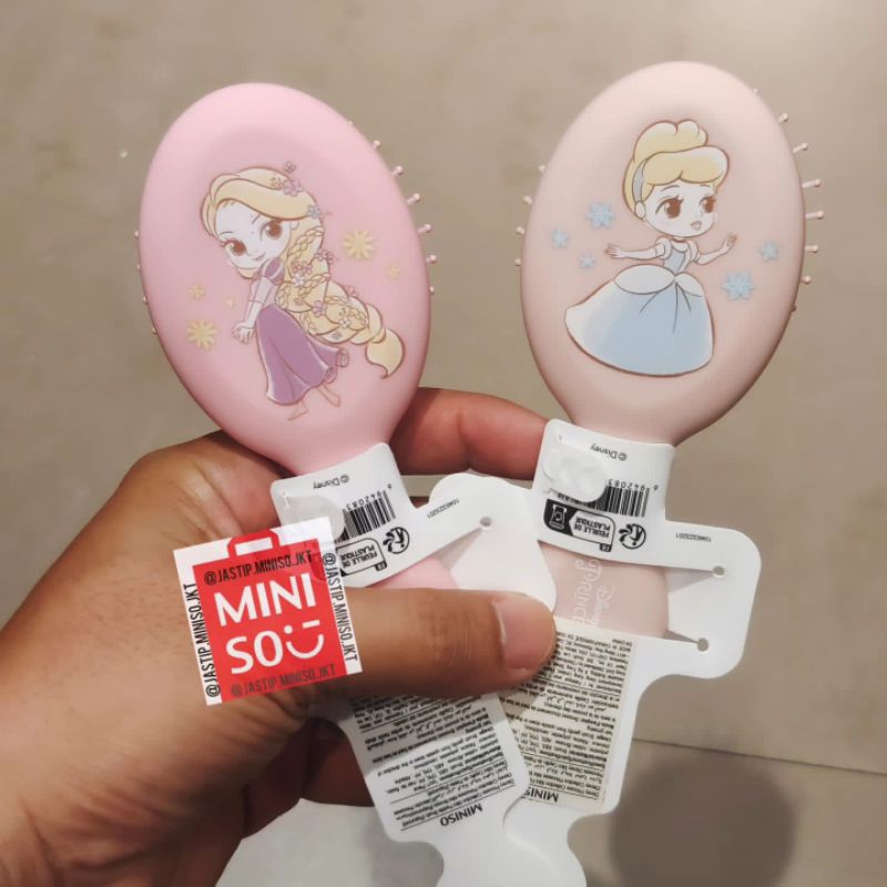 Miniso Comb Paddle Mini Brush DISNEY PRINCESS Collection (Rapunzel ...